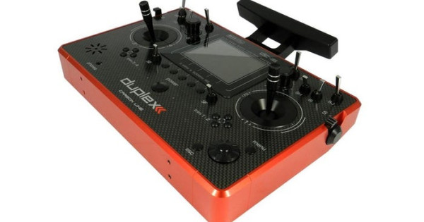 Jeti Model Duplex DC16 II Carbon Line Multimode Transmitter, Red