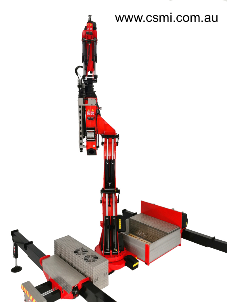 CSMI Fassi 1650 truck loading crane