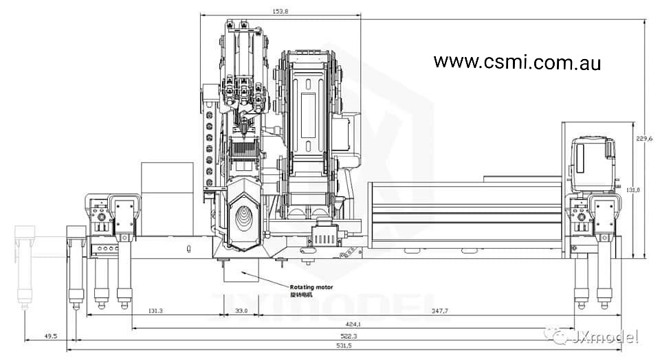 CSMI Fassi 1650 truck loading crane