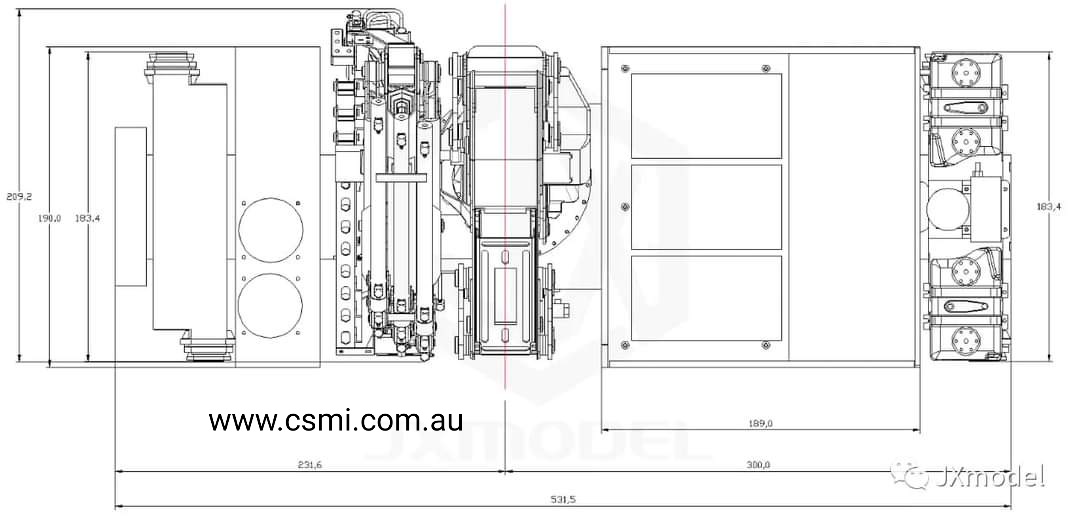 CSMI Fassi 1650 truck loading crane