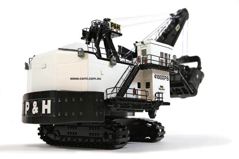 P&H 4100 XPC mining shovel White and Black