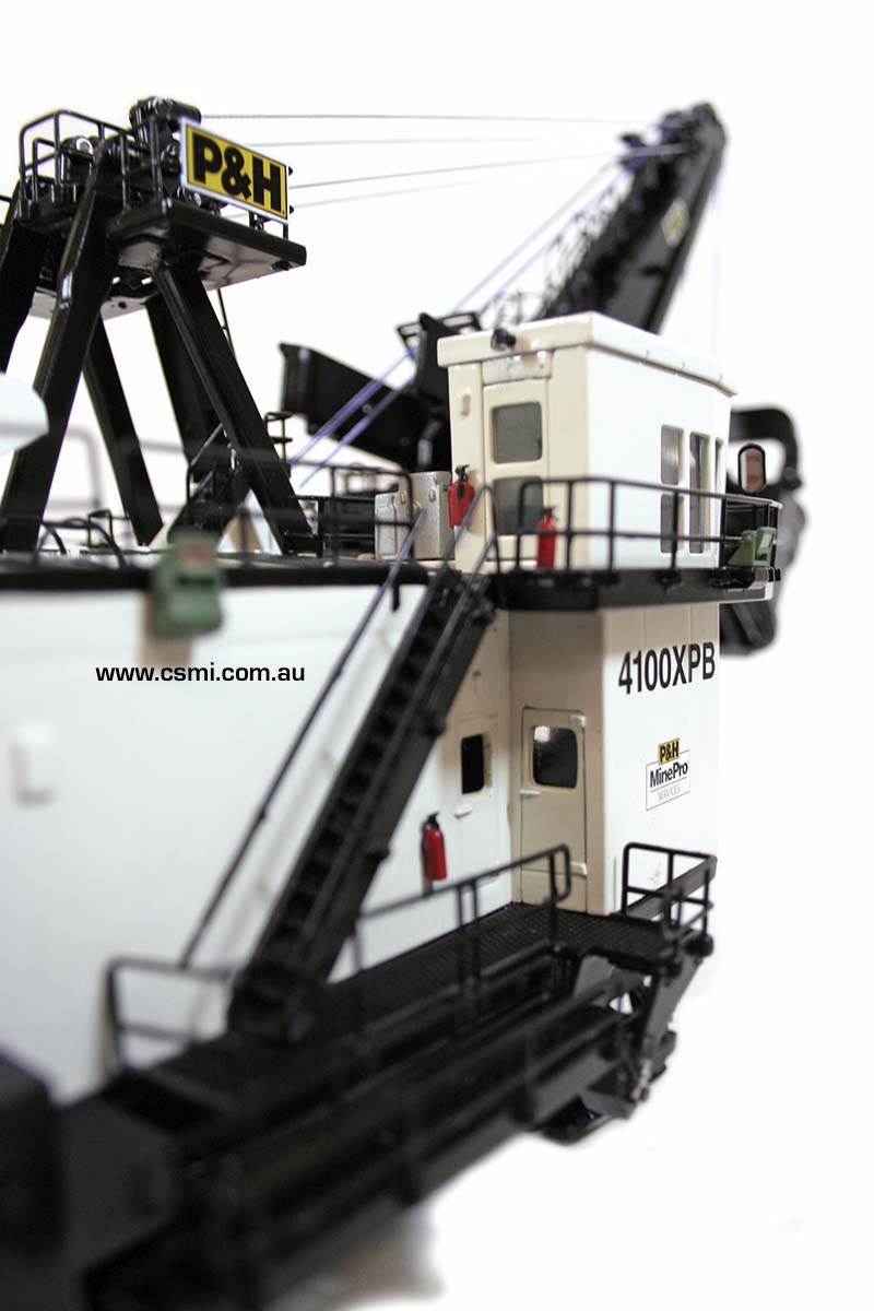 SOLD OUT P&H 4100 XPC mining shovel White and Black