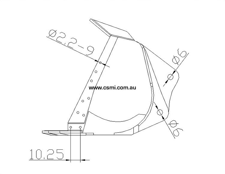 Metal Bucket For 1/14 Scale Loader