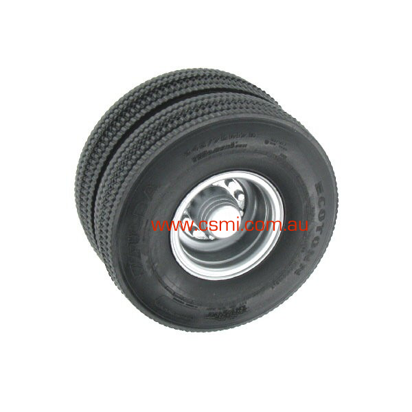 Semi Trailer axle with bellow dummys 1:14